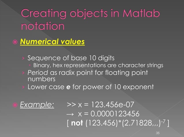 Introduction to matlab lecture 1 of 4 | PPTX