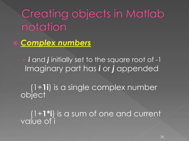Introduction to matlab lecture 1 of 4 | PPTX