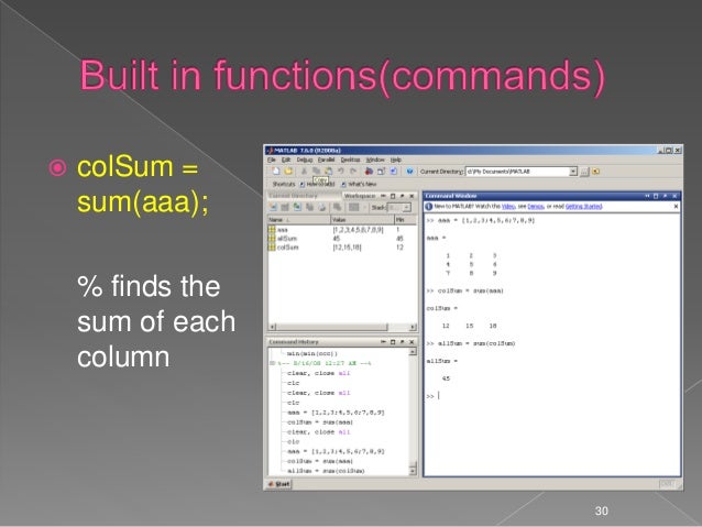 Introduction to matlab lecture 2 of 4