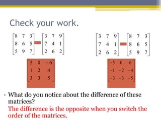 Introduction to matrices | PPTX