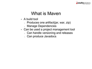 Introduction to Maven | PPTX