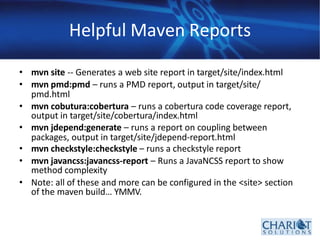 Introduction to Maven for beginners and DevOps | PPTX