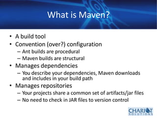 Introduction to Maven for beginners and DevOps | PPTX
