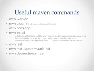 Introduction to maven | PPT