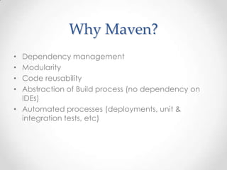 Introduction to maven | PPT