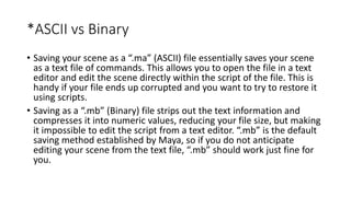 Introduction to maya | PPTX