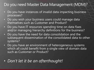 Introduction to Microsoft’s Master Data Services (MDS) | PPTX