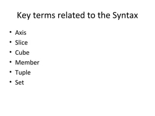 Introduction to mdx query ppt | PPT