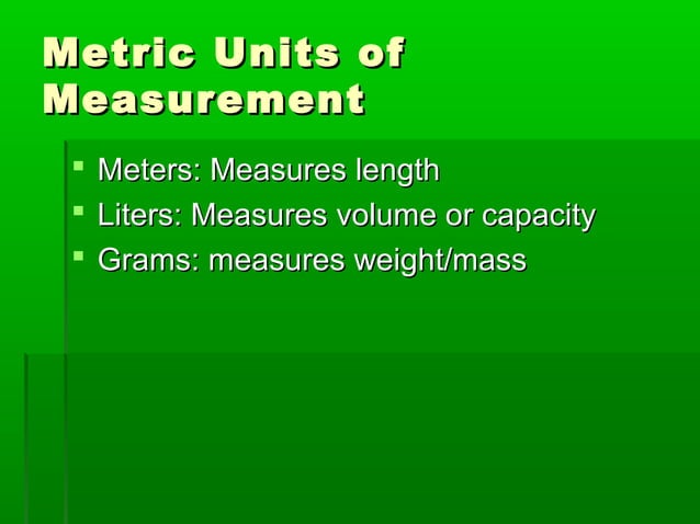 Introduction to Measurement | PPT