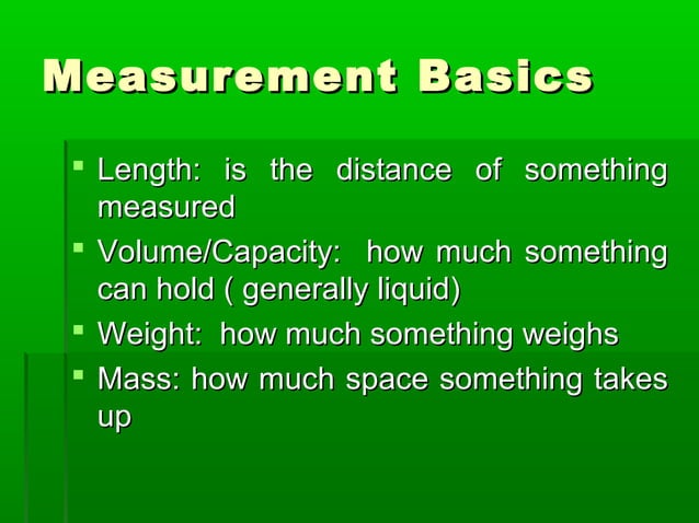 Introduction to Measurement