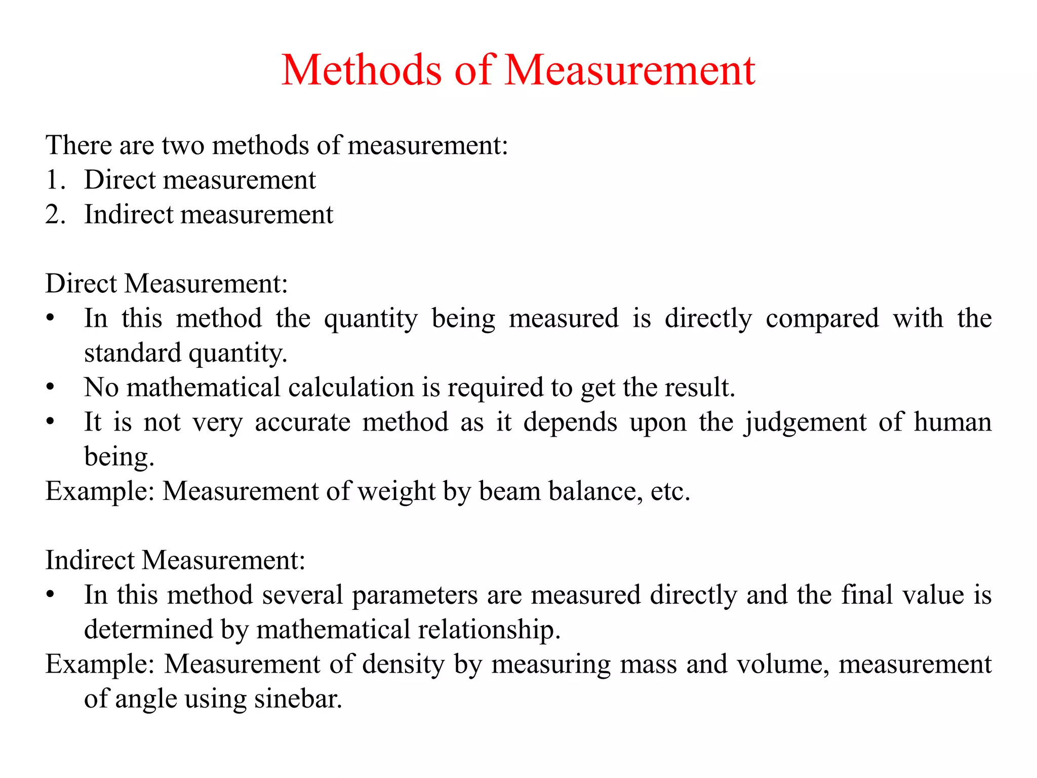 Introduction to measurement | PPTX