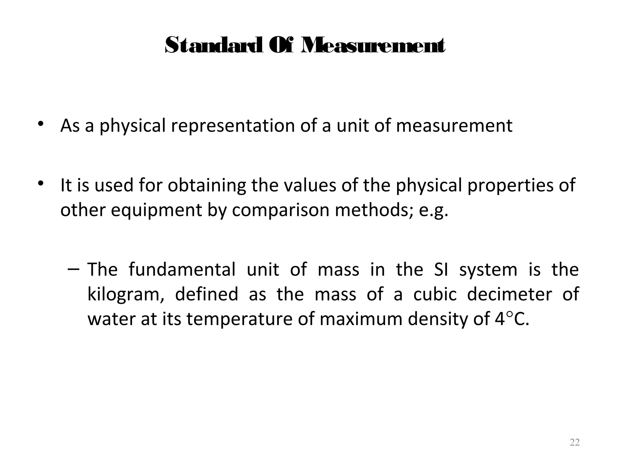 Introduction to measurements | PPT
