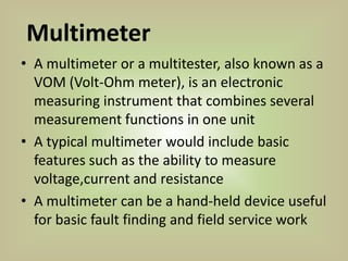 Introduction to measuring instruments (ALIV - Bangladesh) | PPTX ...