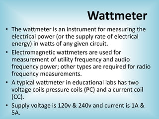 Introduction to measuring instruments (ALIV - Bangladesh) | PPTX