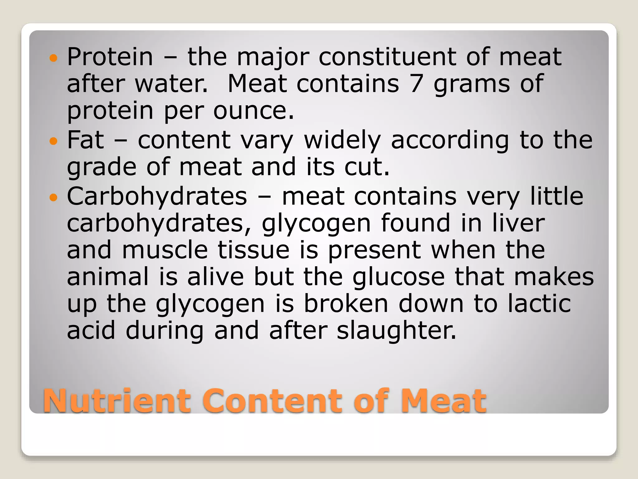 Introduction to Meat Cookery | PPTX