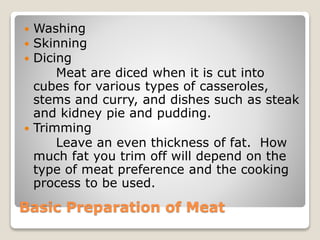 Introduction to Meat Cookery | PPTX