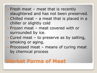 Introduction to Meat Cookery | PPTX