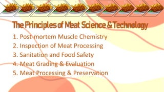 Introduction to Meat Science and Technology | PPTX