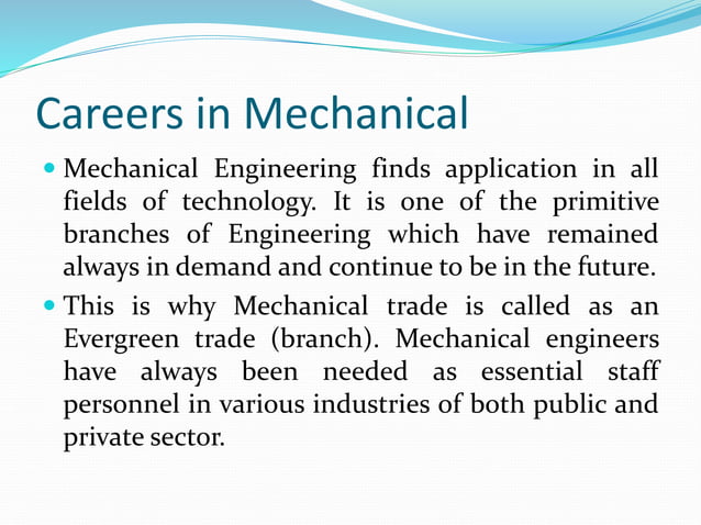 Introduction to mechanical engineering | PPTX | Mechanical and ...
