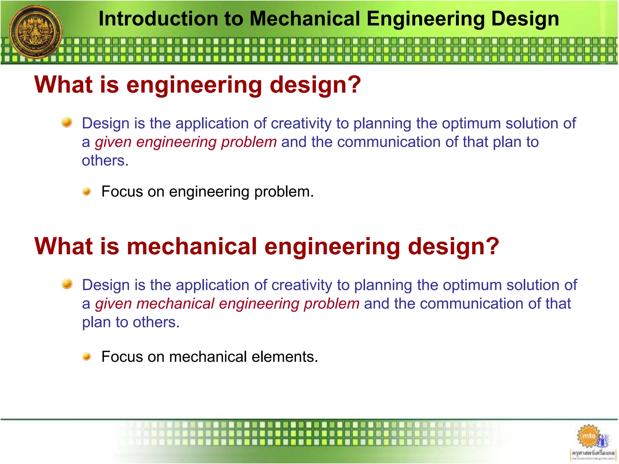 Introduction to Mechanical Engineering Design.ppt