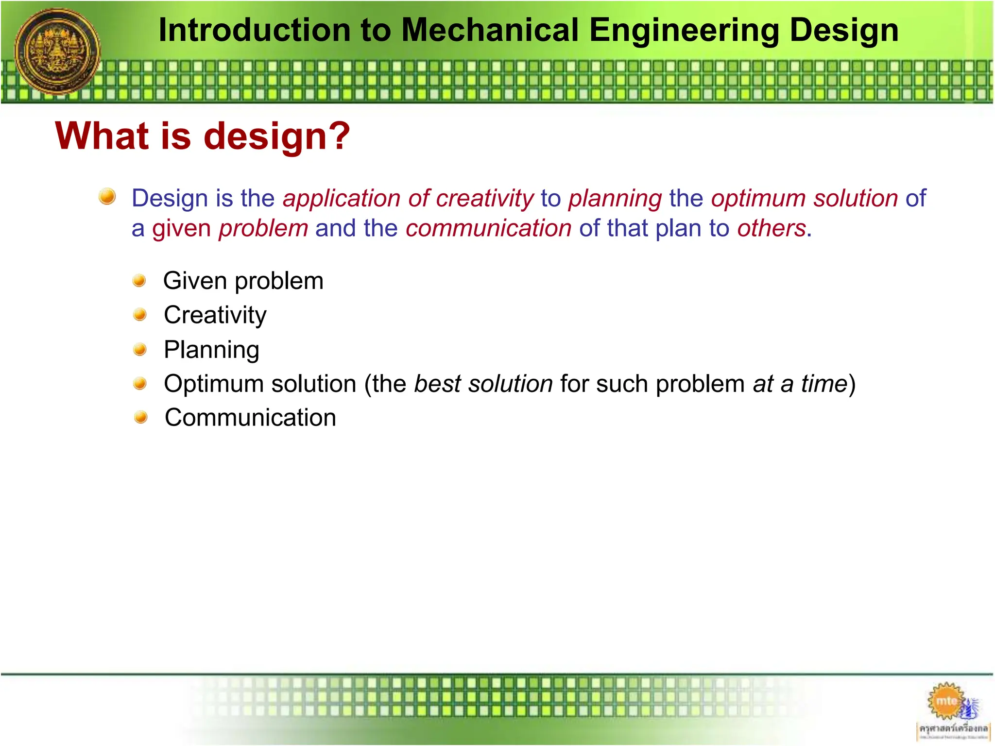 Introduction to Mechanical Engineering Design.ppt