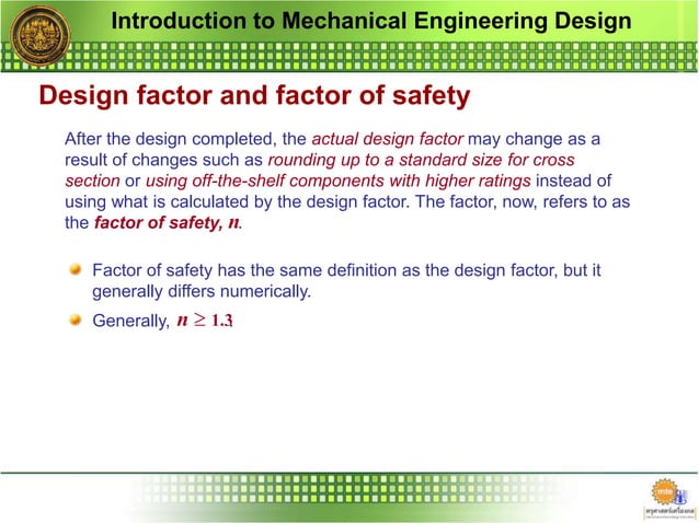Introduction to Mechanical Engineering Design.ppt | Physics | Science