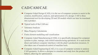 Introduction to mechanical engineering design & manufacturing with ...