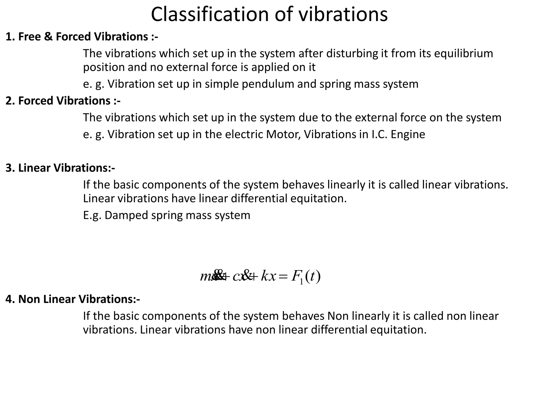 Introduction to mechanical vibration | PPT