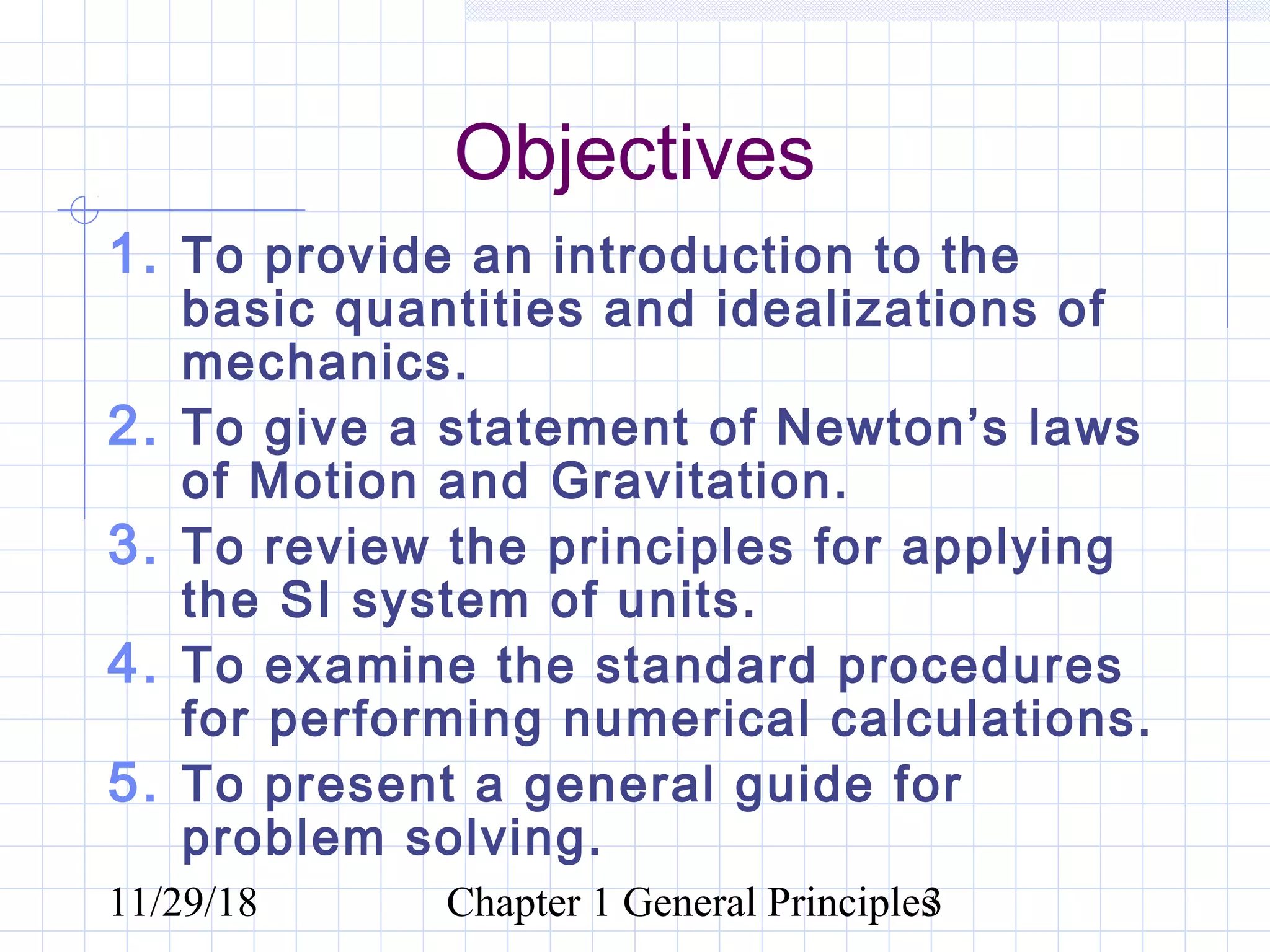 Introduction to mechanics | PPT