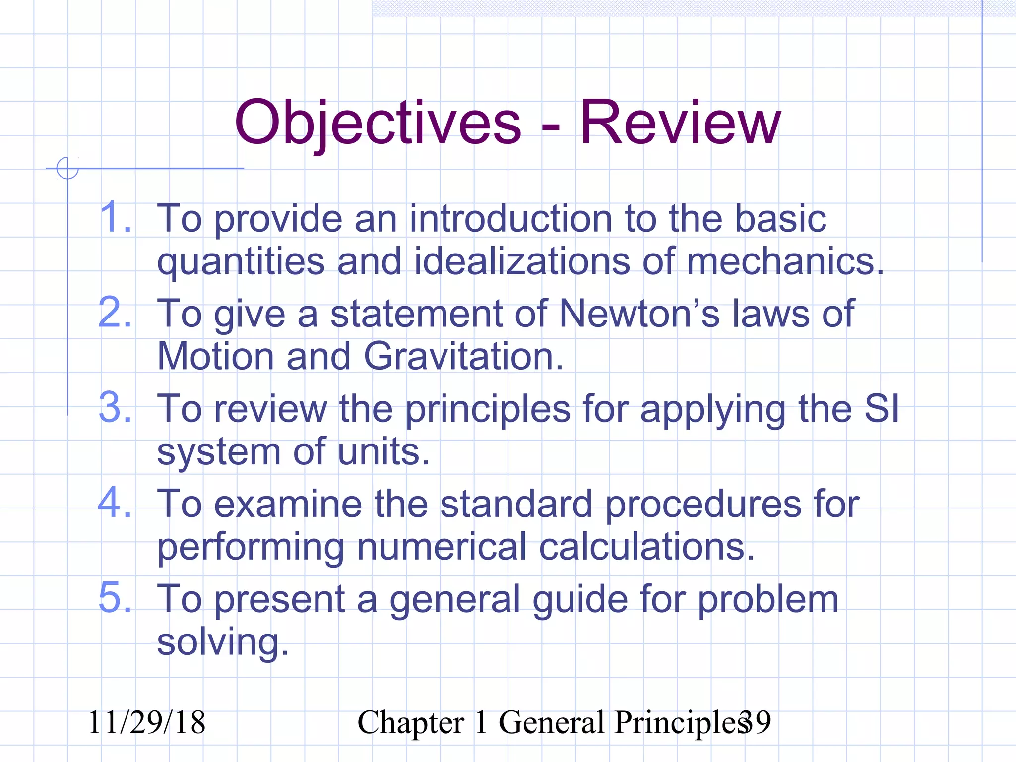 Introduction to mechanics | PPT