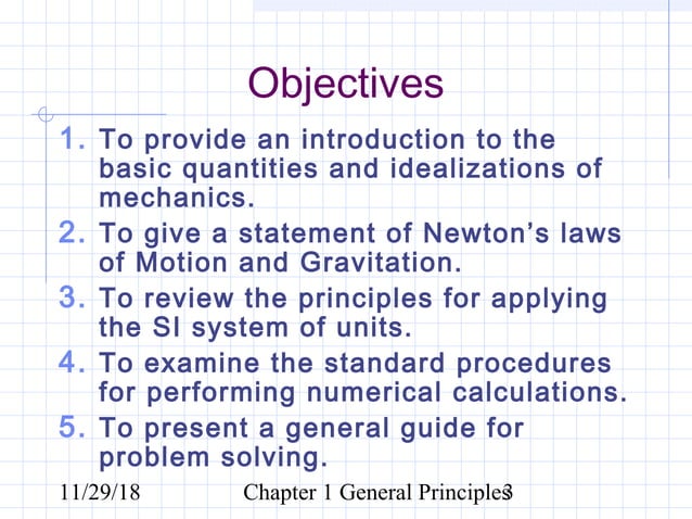 Introduction to mechanics | PPT