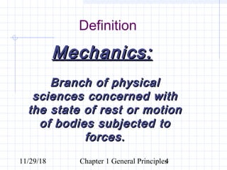 Introduction to mechanics | PPT