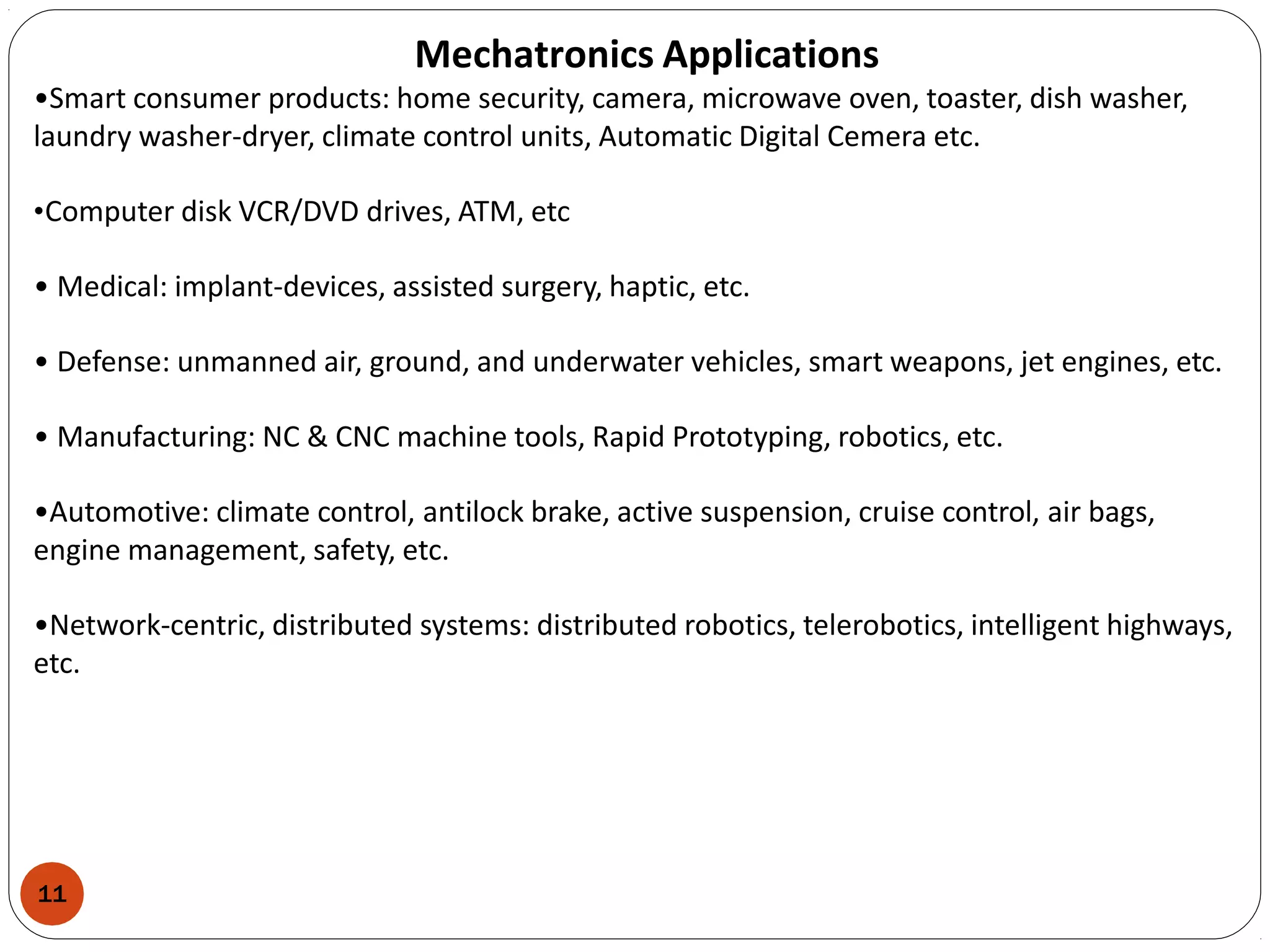 INTRODUCTION TO MECHATRONICS | PPTX