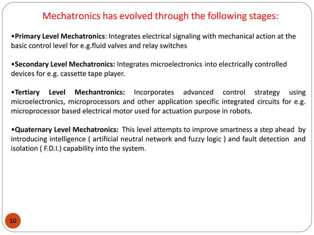 INTRODUCTION TO MECHATRONICS | PPTX