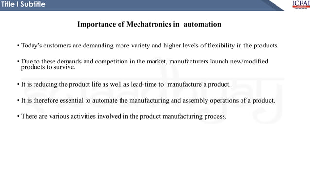 Introduction to Mechatronics.pdf | Robotics | Technology & Computing