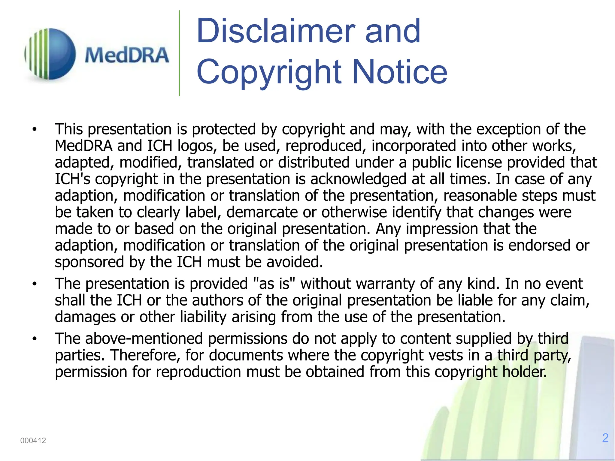 Introduction to MedDRA. a regulatory dictionary | PDF