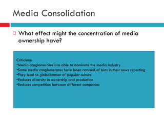 Introduction to media institutions | PPT