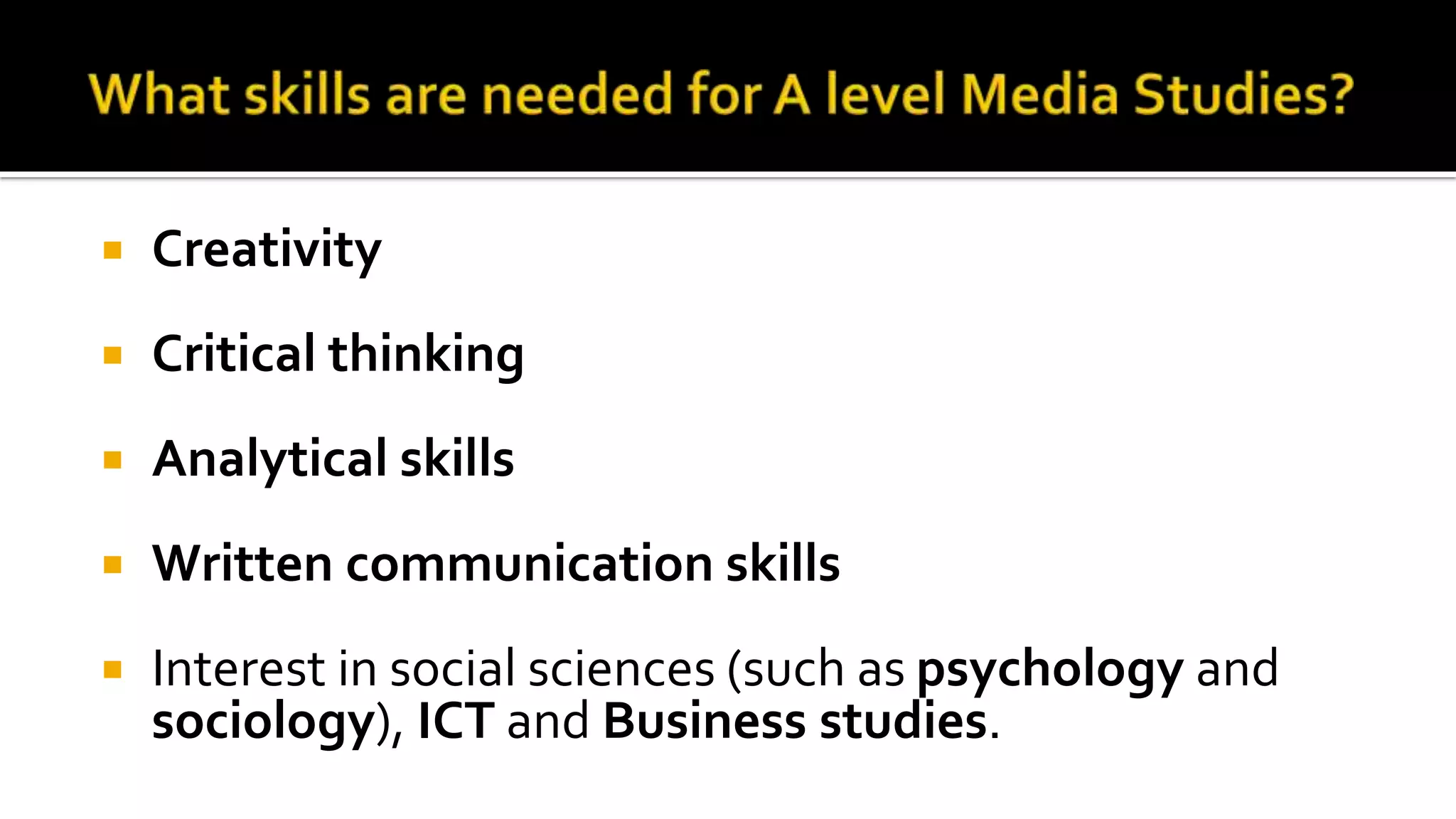 Introduction to Media Studies | PPTX | Education