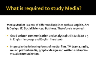Introduction to Media Studies | PPT