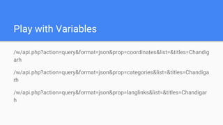 Introduction to mediawiki api | PDF