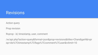 Introduction to mediawiki api | PDF | Web Design and HTML | Internet