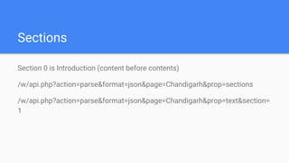 Introduction to mediawiki api | PDF
