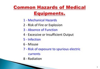 Introduction to medical equipments safety and testing | PPTX