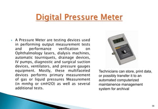 Introduction to medical equipments safety and testing | PPTX