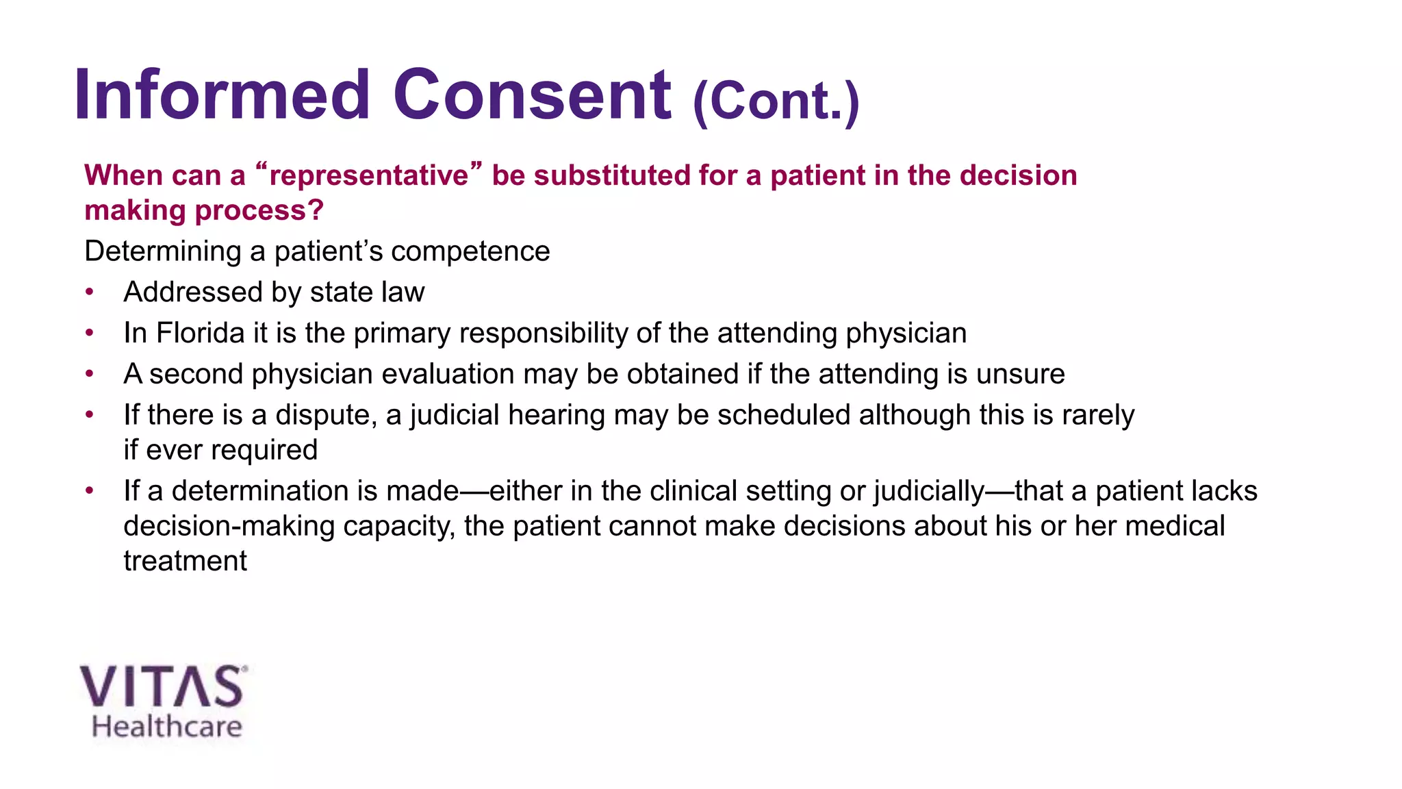 Introduction to Medical Ethics: Informed Consent & Advance Directives ...