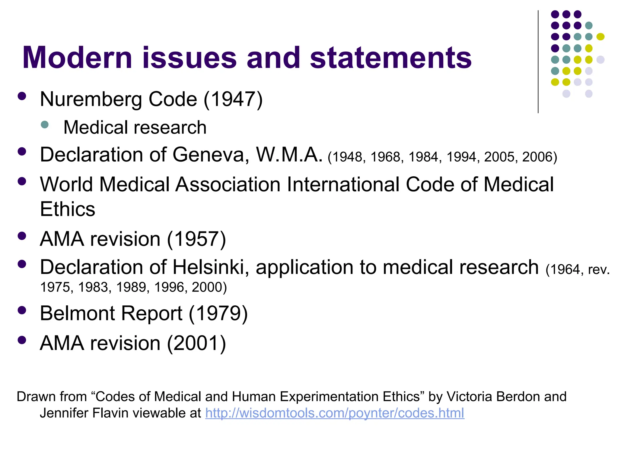 Introduction to medical ethics and bioethics - fs.ppt