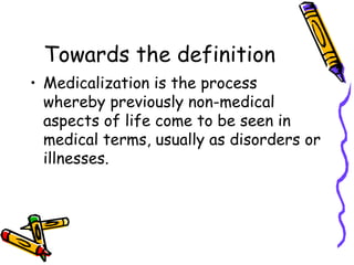 Introduction To Medicalisation | PPT
