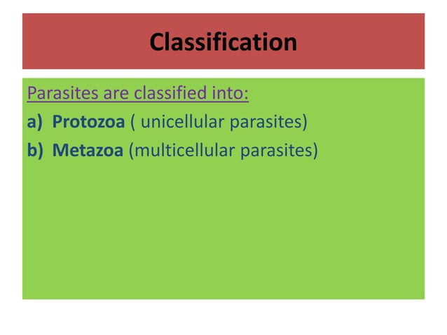 Introduction to medical parasitology | PPTX | Biological Sciences | Science