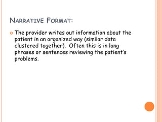 Introduction to Medical records and Documentation revised 01-13 | PPTX