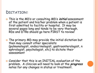 Introduction to Medical records and Documentation revised 01-13 | PPT